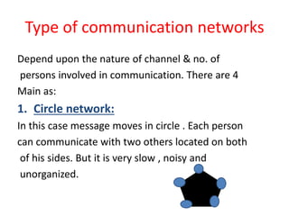 Communication networks and barriers in communication | PPTX