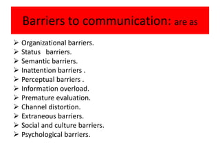 Communication networks and barriers in communication | PPTX | Computer ...