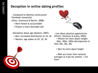 Online dating | PPTX | Social Networking | Internet