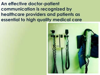 Doctor-Patient Communication | PPTX
