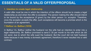 offer and acceptance, process of formation | PPTX