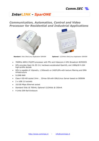 Comm.SEC hardware, firmware and software products, solutions and services | PDF