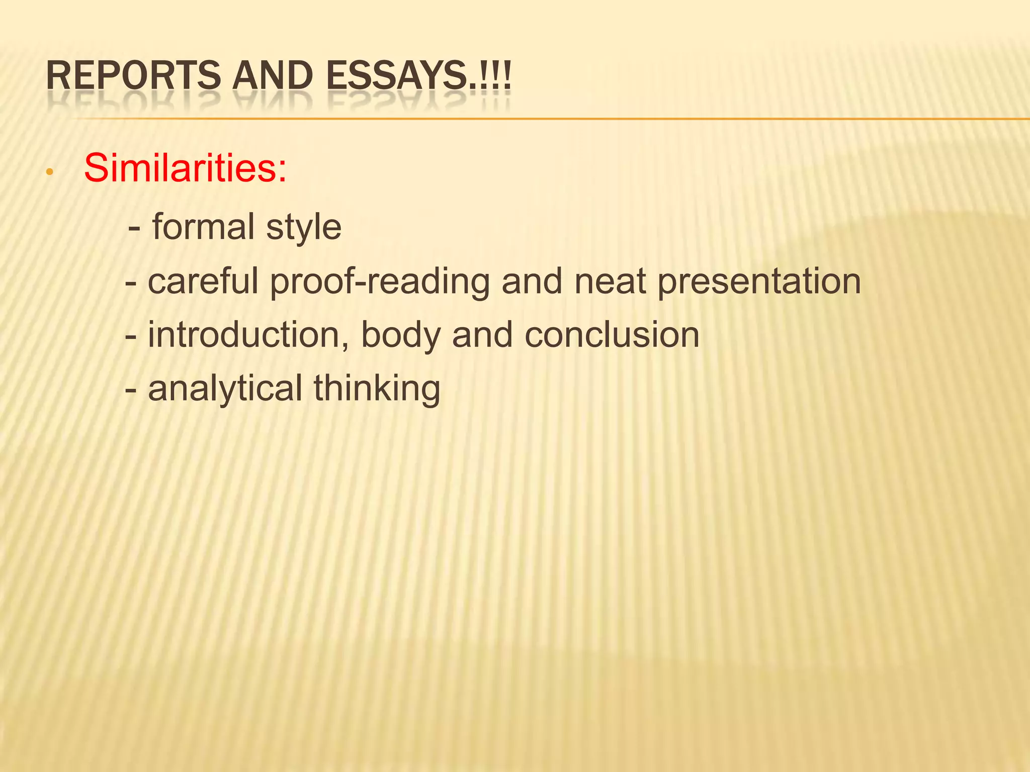 REPORT WRITTING | PPTX