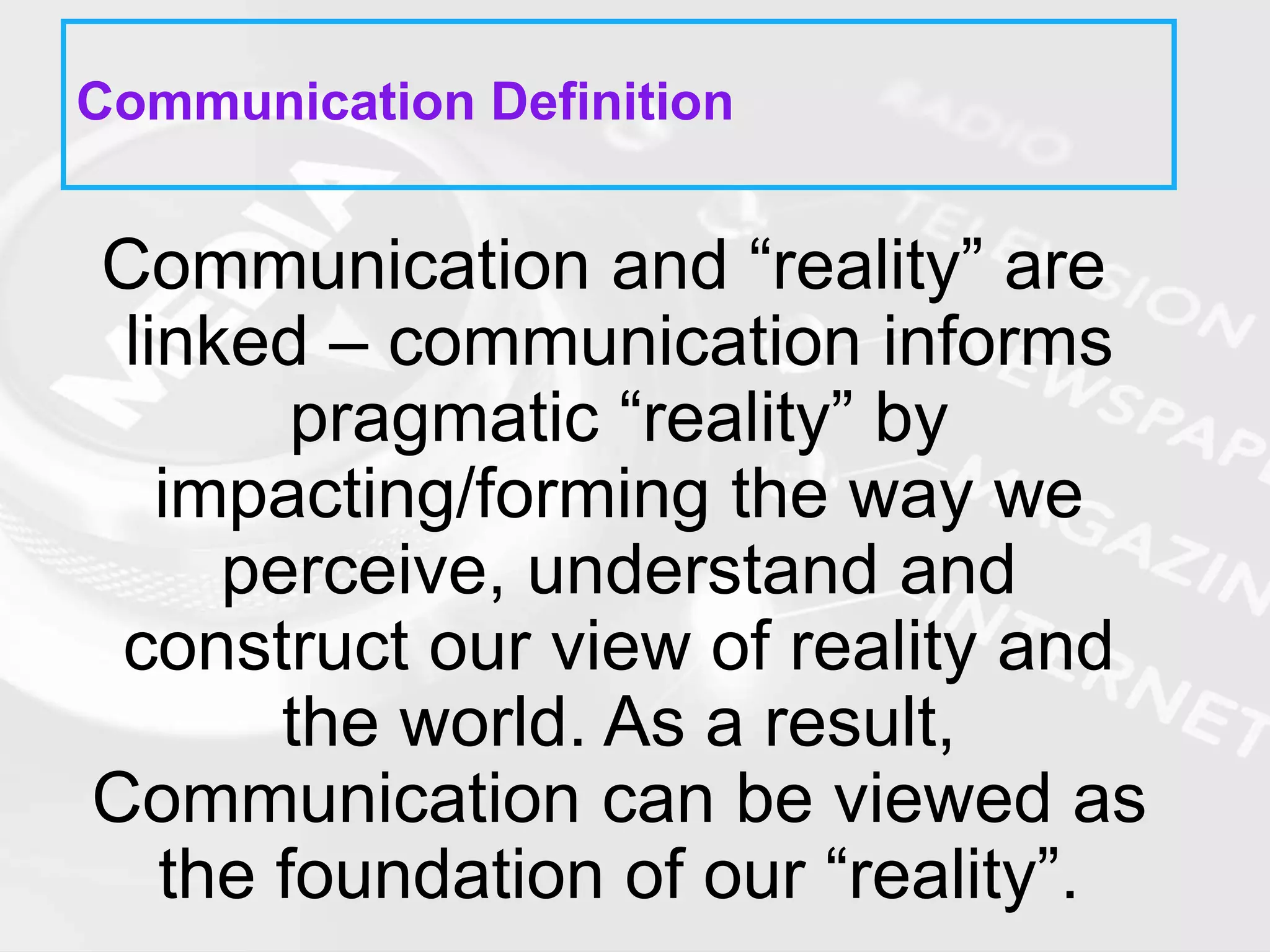 WCC-COMM 101 chapter #1 powerpoint-LUTHER | PPT