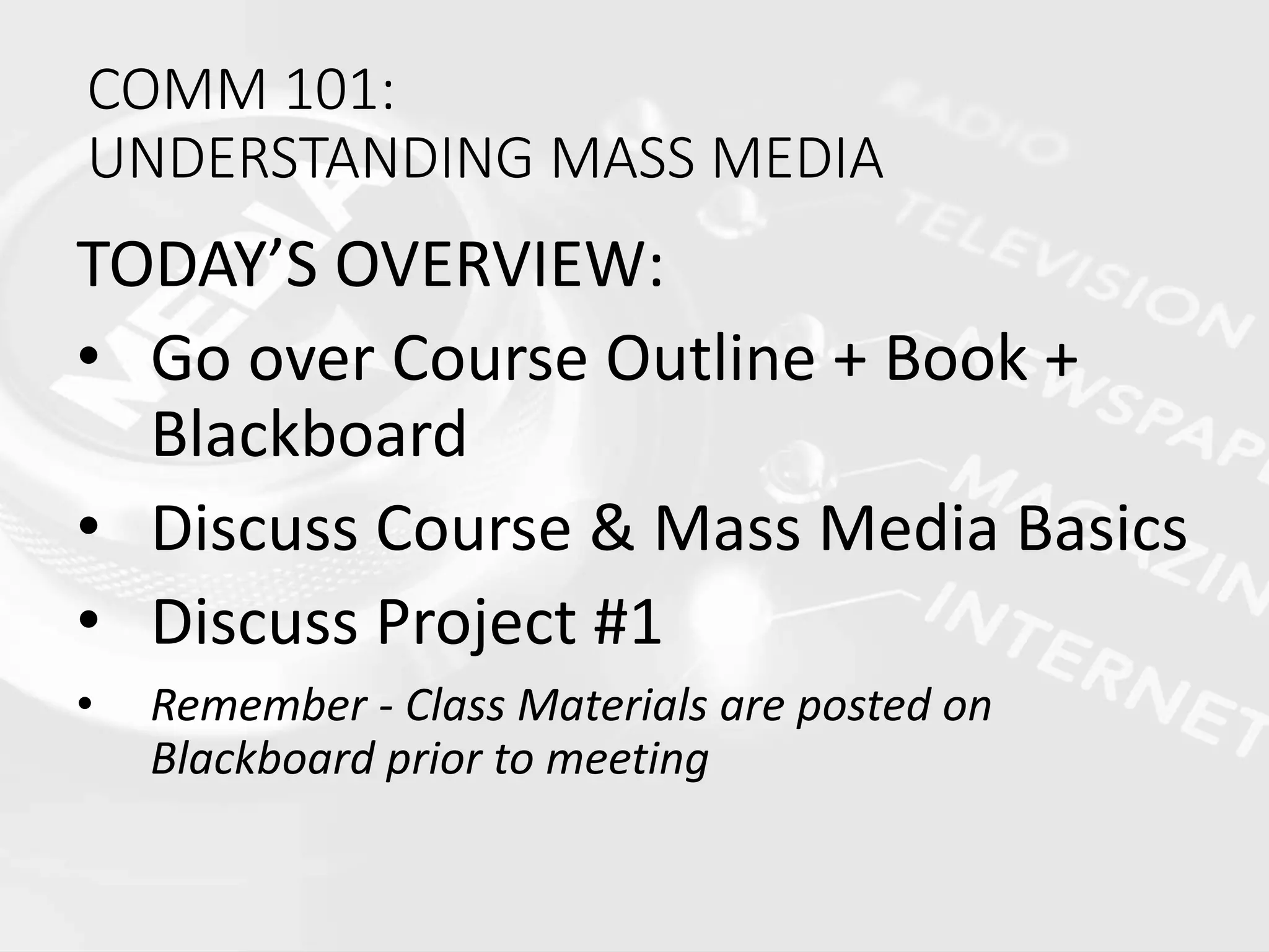 COMM 101 INTRO WCC | PPTX
