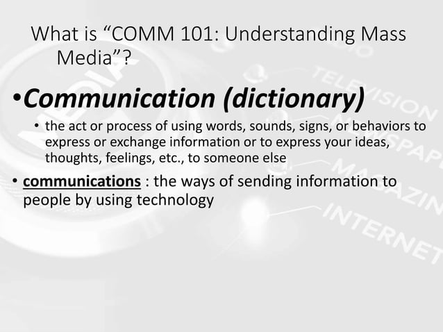 COMM 101 INTRO WCC | PPTX
