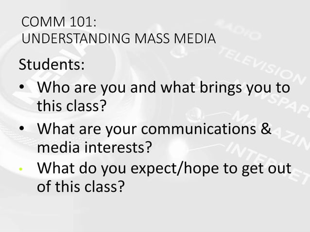 COMM 101 INTRO WCC | PPTX