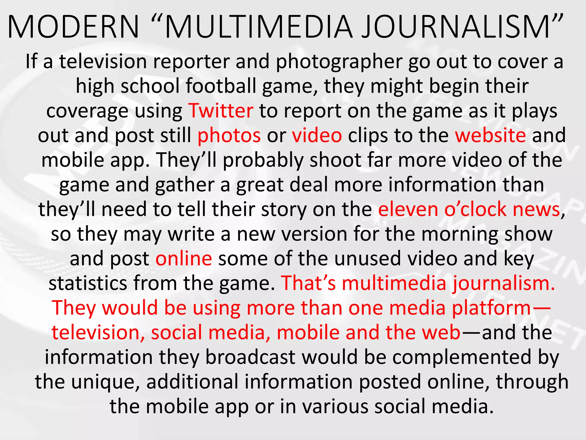 LUTHER WCC COMM 106 finding multimedia journalism examples | PPT