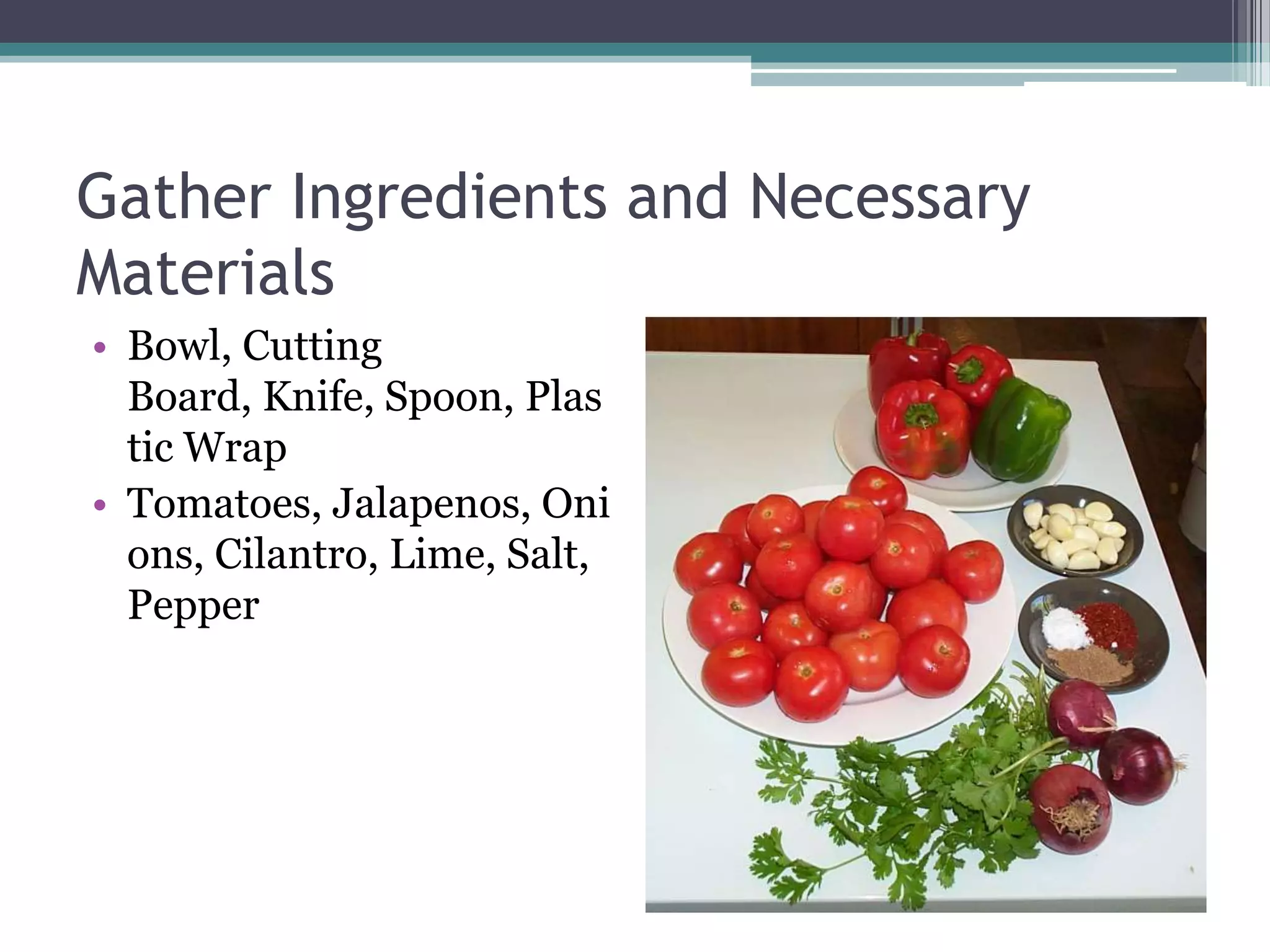 Making Salsa | PPTX | Cooking | Food & Drink