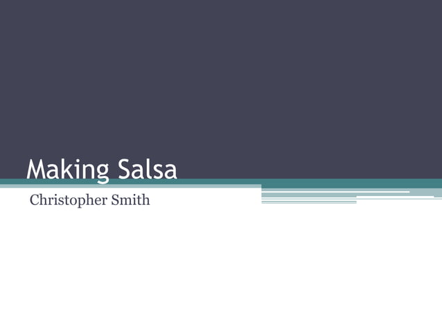Making Salsa | PPT