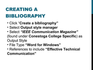 COMM 1180 - Effective Technical Communication | PPT