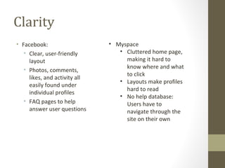 Facebook Vs. Myspace | PPT