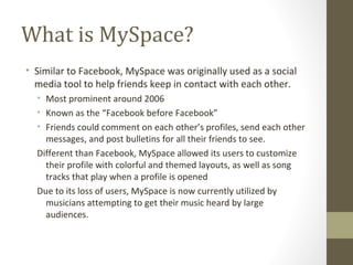 Myspace Vs Facebook