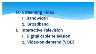 Comm 1307.002 chapter 8 (television, cable, and mobile video) | PPT