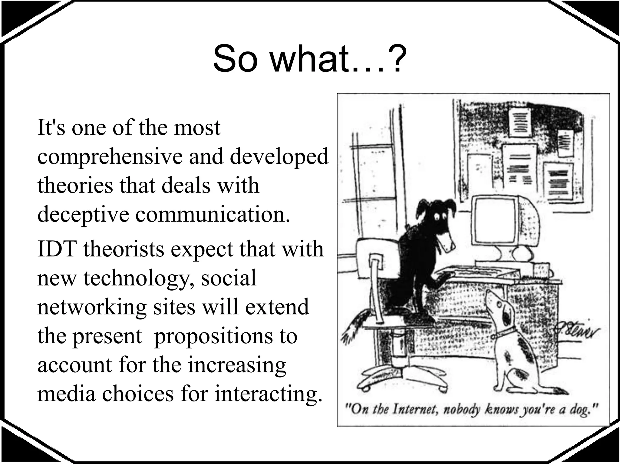 Interpersonal Deception Theory | PPTX