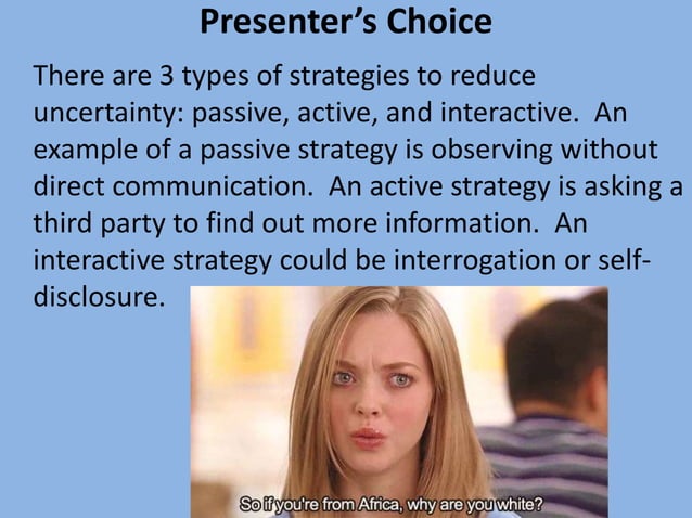 Comm201 Uncertainty Reduction Theory- Petrucci | PPT