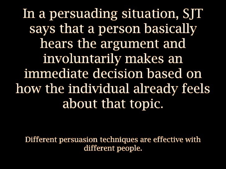Social Judgment Theory - Theory Top Five