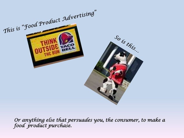 Food Product Advertising | PPTX