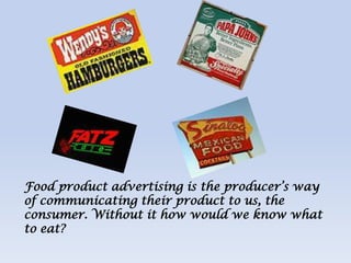 Food Product Advertising | PPTX