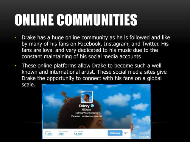 Drake | PPTX | Social Networking | Internet
