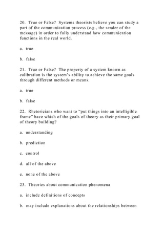 Comm 300Quiz 1Spring 2014Part I Multiple Choice (worth 1.docx