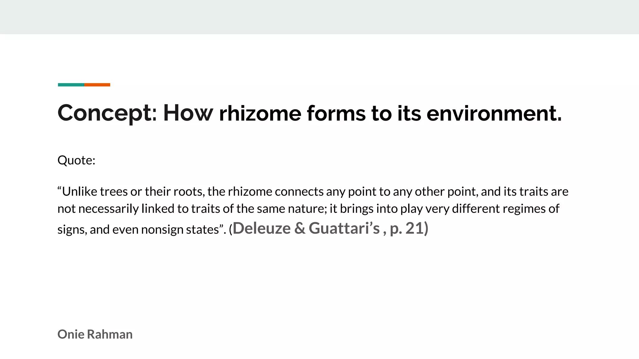 Rhizome | PPTX