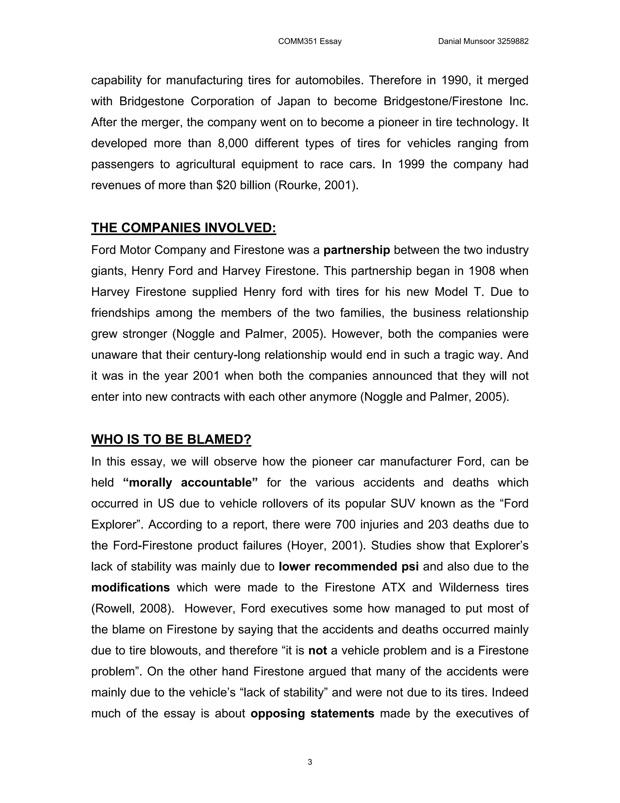 An analysis of the Ford- Firestone Case | PDF