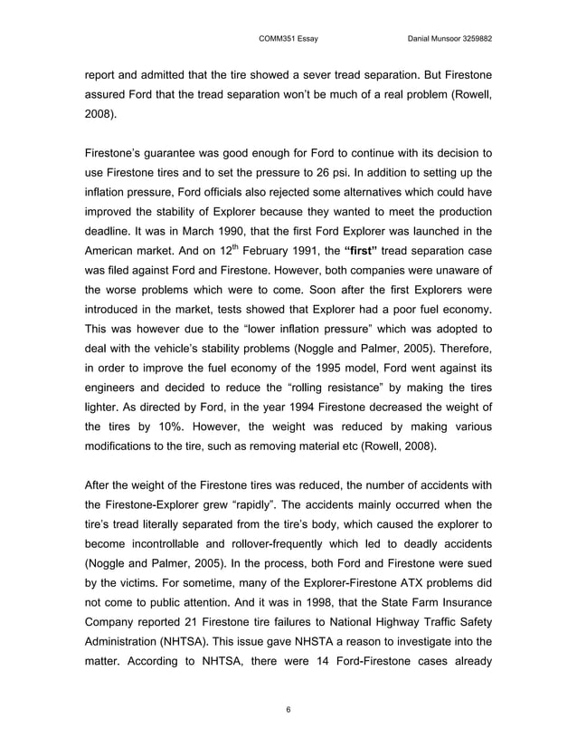 An analysis of the Ford- Firestone Case | PDF