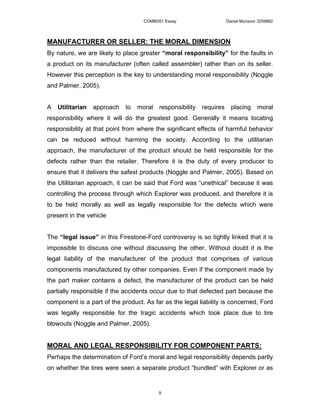 An analysis of the Ford- Firestone Case | PDF