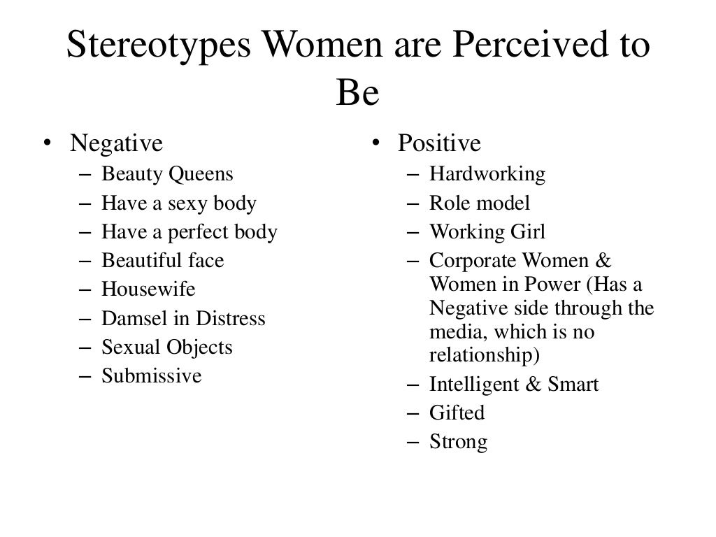 Comm 3522 female stereotypes