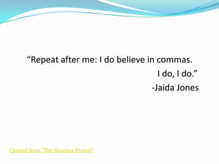 The Power of the Comma | PPTX