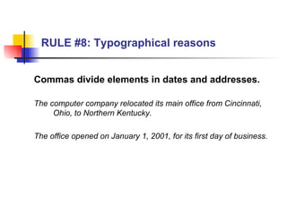 Punctuation Basics: The Comma | PPT