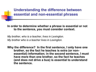 Punctuation Basics: The Comma | PPT
