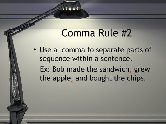 Comma Rules | PPT