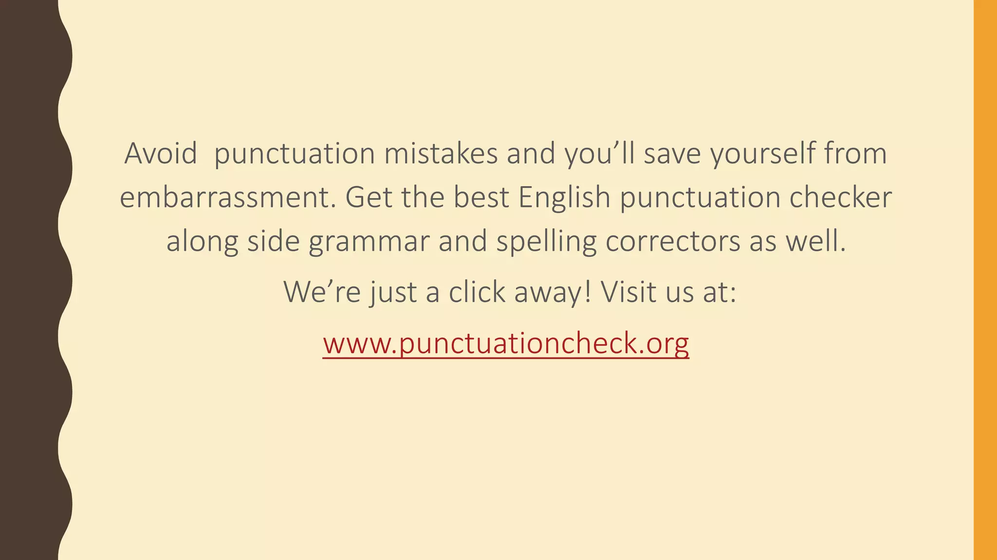 Comma Check - Top 10 Funniest Punctuation Mistakes | PPTX