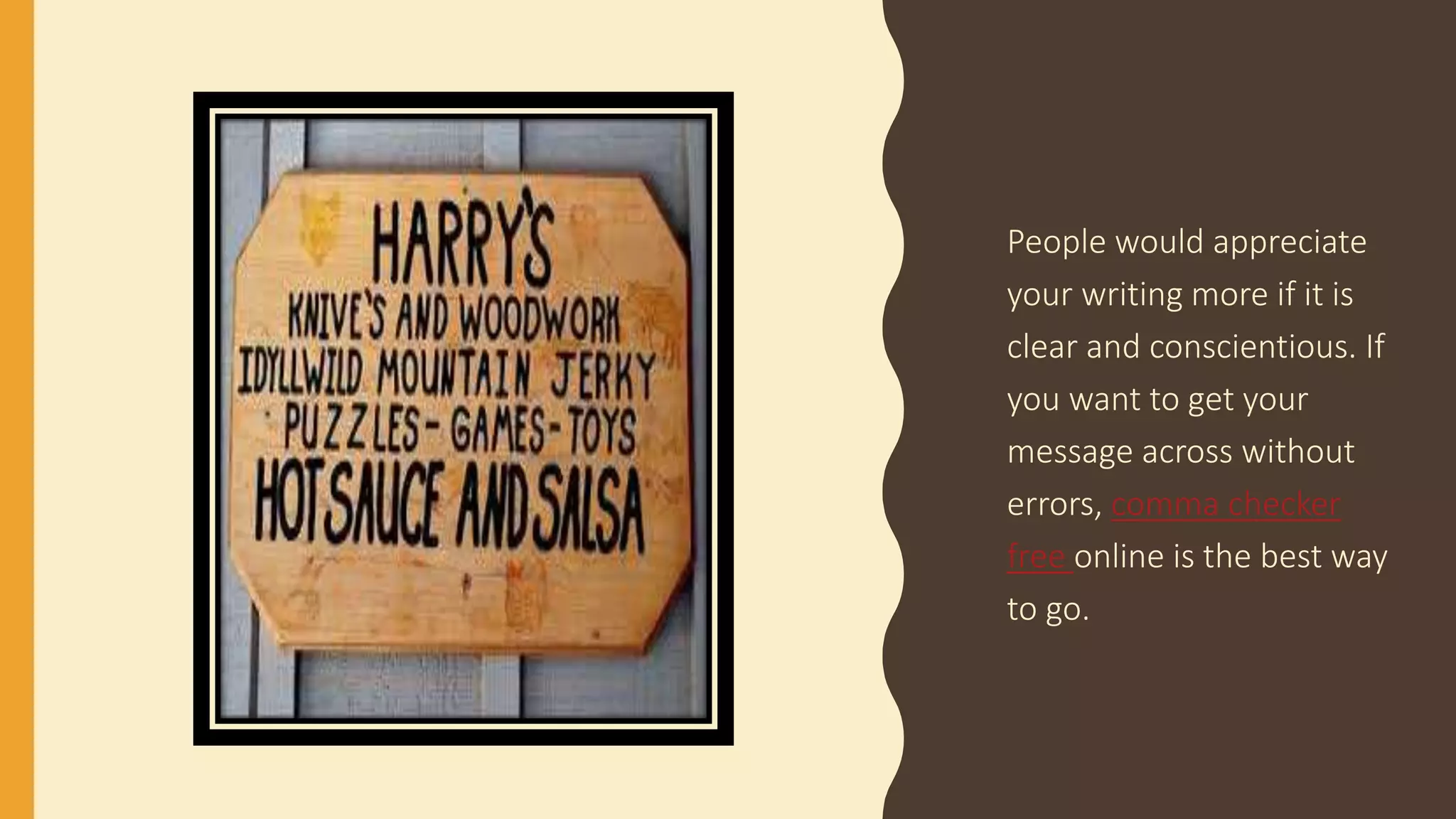 Comma Check - Top 10 Funniest Punctuation Mistakes | PPTX