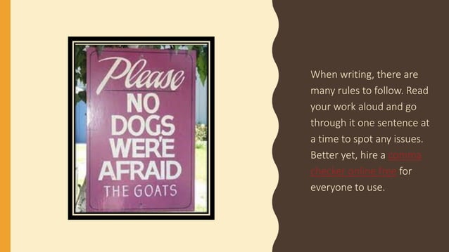 Comma Check - Top 10 Funniest Punctuation Mistakes | PPTX