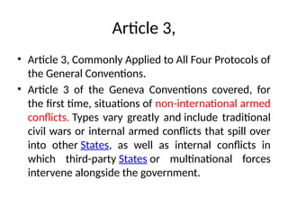 Common Article 3 of Geneva Convention.pptx