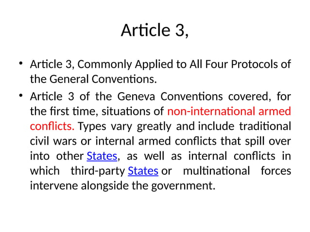 Common Article 3 of Geneva Convention.pptx