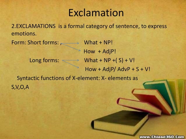 Command, Exclamation and Concord | PPTX