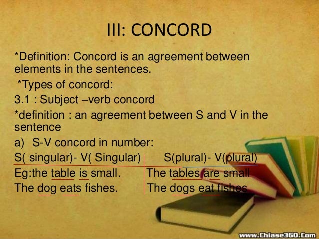 Command, Exclamation and Concord