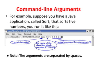 Command line-arguments-in-java-tutorial | PPT