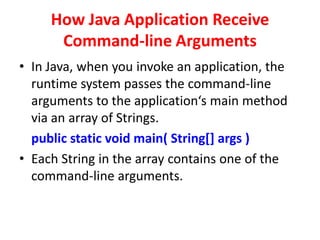 Command line-arguments-in-java-tutorial | PPT
