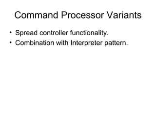 Command Pattern Geoff Burns 2006 Nov | PPT | Programming Languages | Computing