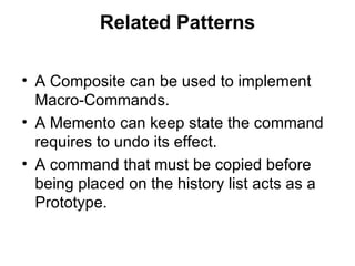 Command Pattern Geoff Burns 2006 Nov | PPT | Programming Languages | Computing