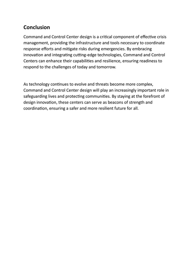 Command and Control Centre design.docx | Augmented Reality | Technology & Computing