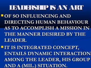 Command and leadership | PPT