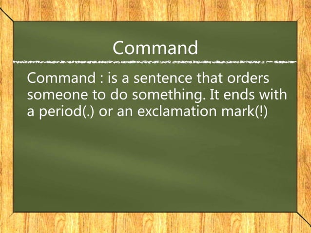 Command and request