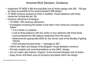 U.S. Army Modularity Brief 21 Feb 2004 | PPT