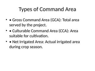 Command_Area_in_Watershed_Presentation.pptx command area in watershed | PPT